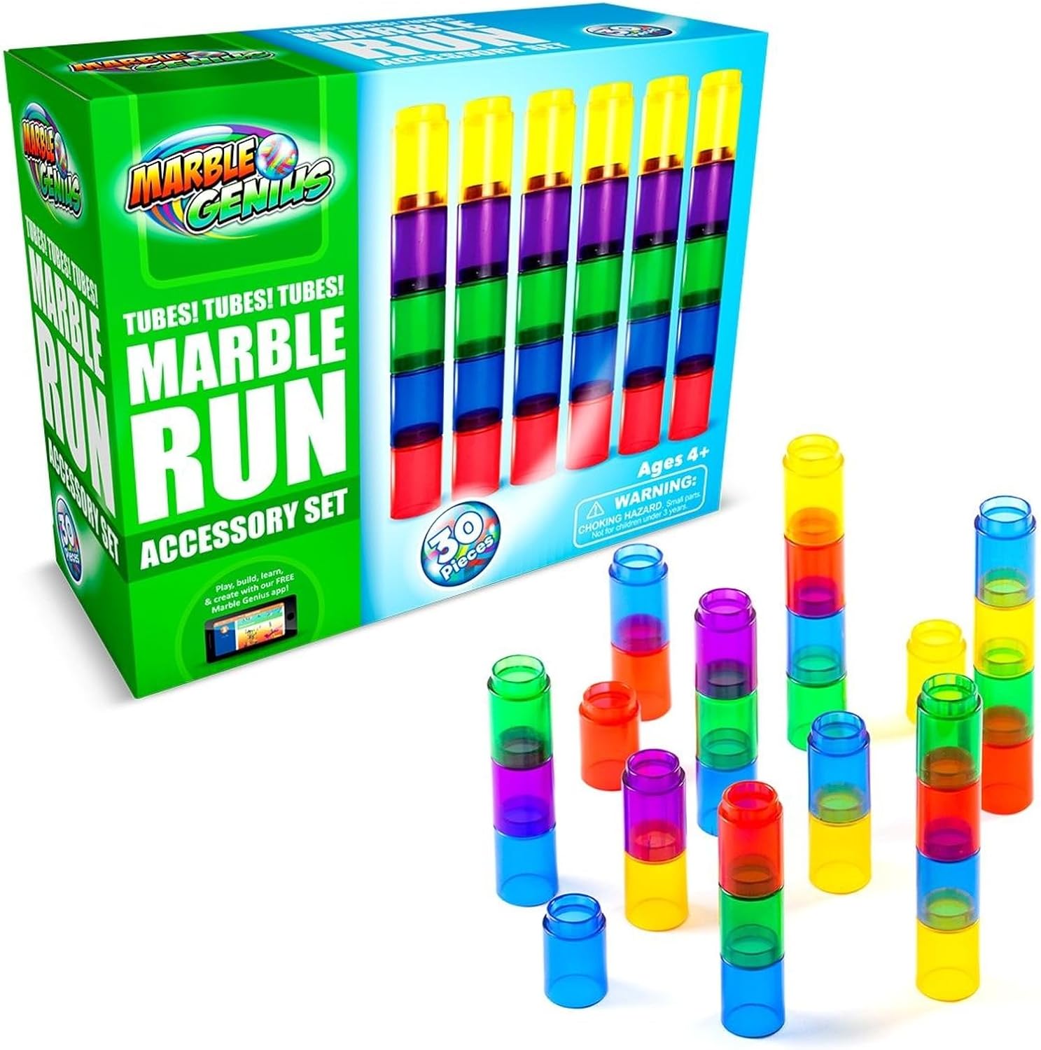 Marble Genius Tubes Marble Run Accessory Set – liquidation.store