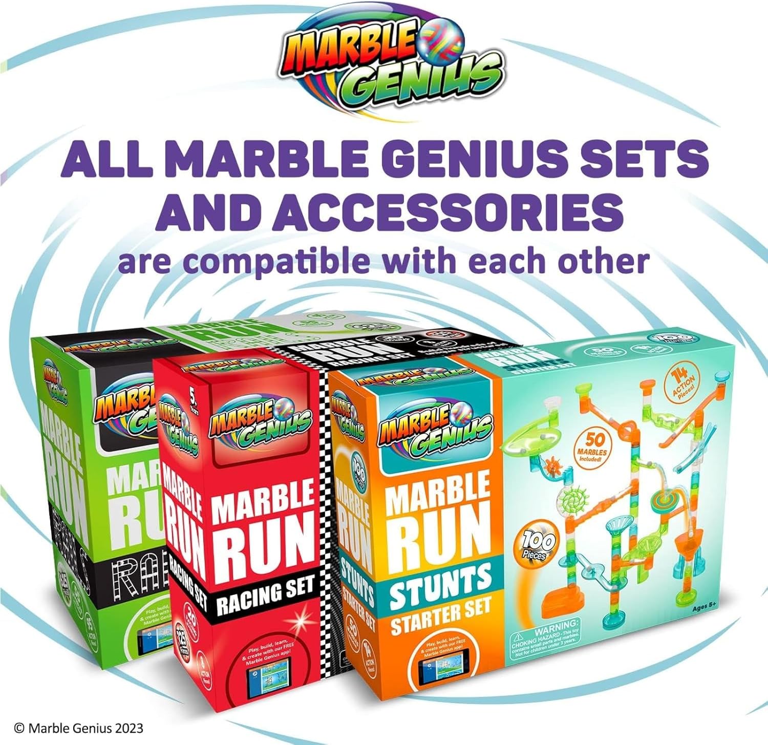 Marble Genius Tubes Marble Run Accessory Set – liquidation.store