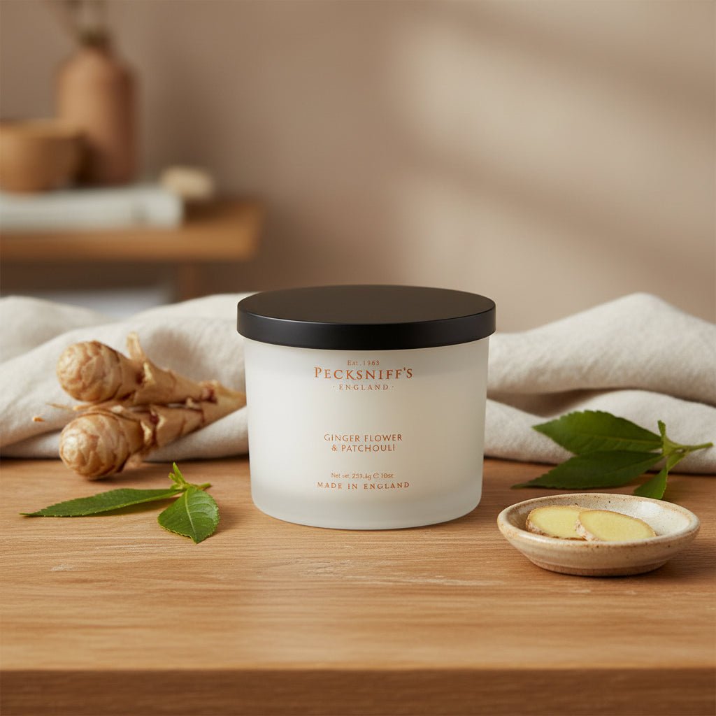 Ginger Flower Patchouli Candle | Pecksniff's – liquidation.store