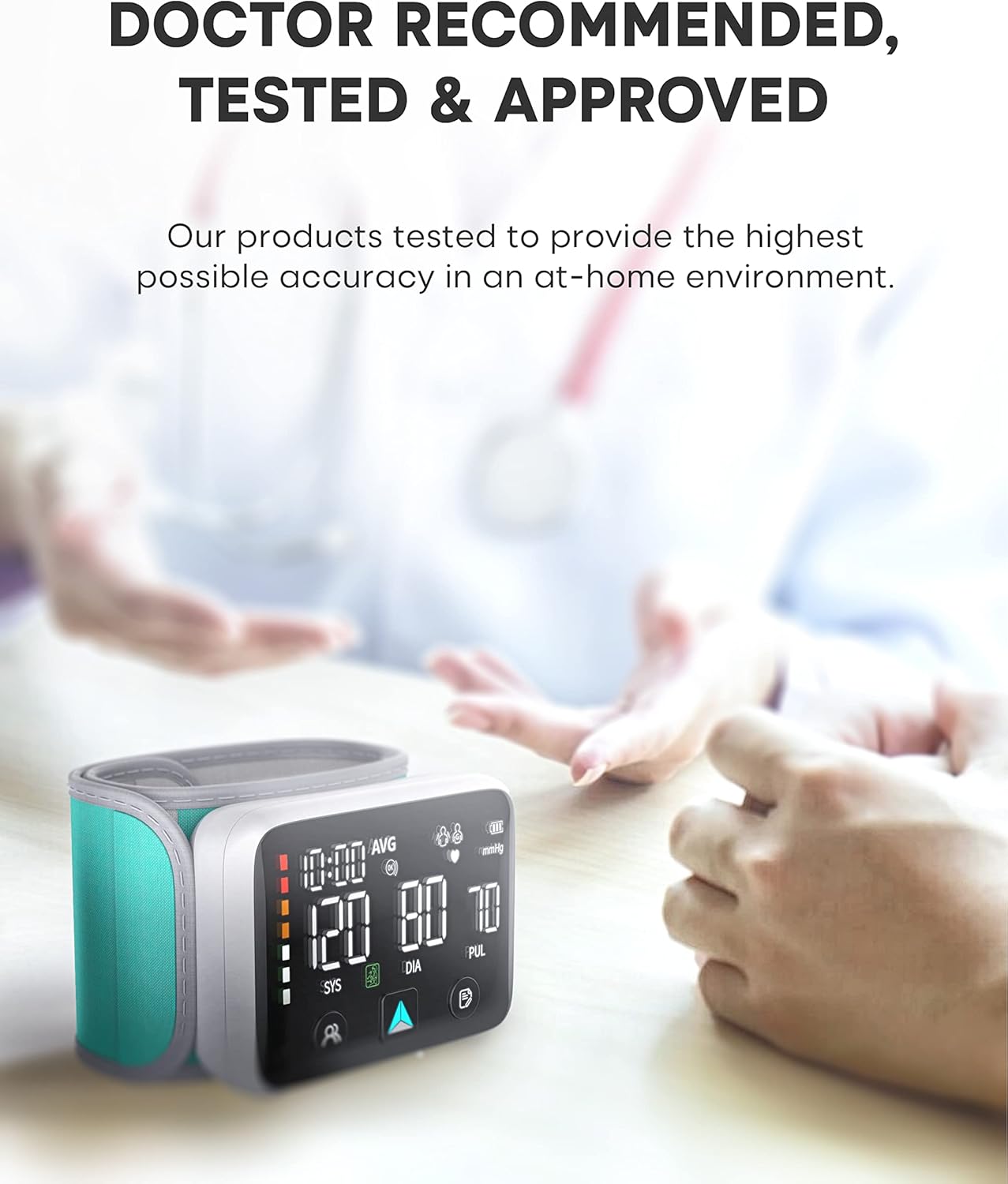 Rechargeable Wrist Blood Pressure Machine – liquidation.store